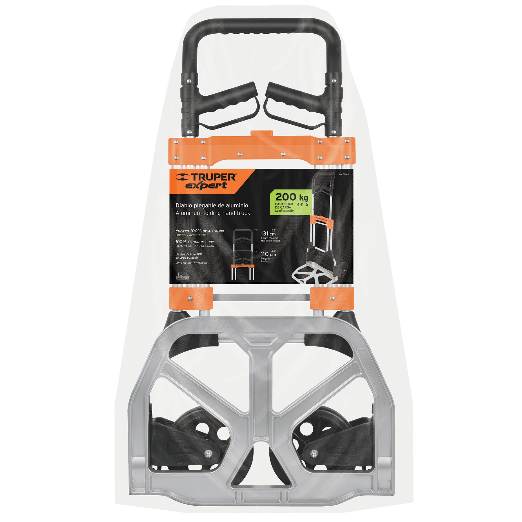 Diablo De Carga, Plegable, 200 kg, Aluminio, Truper Expert - Seglodim