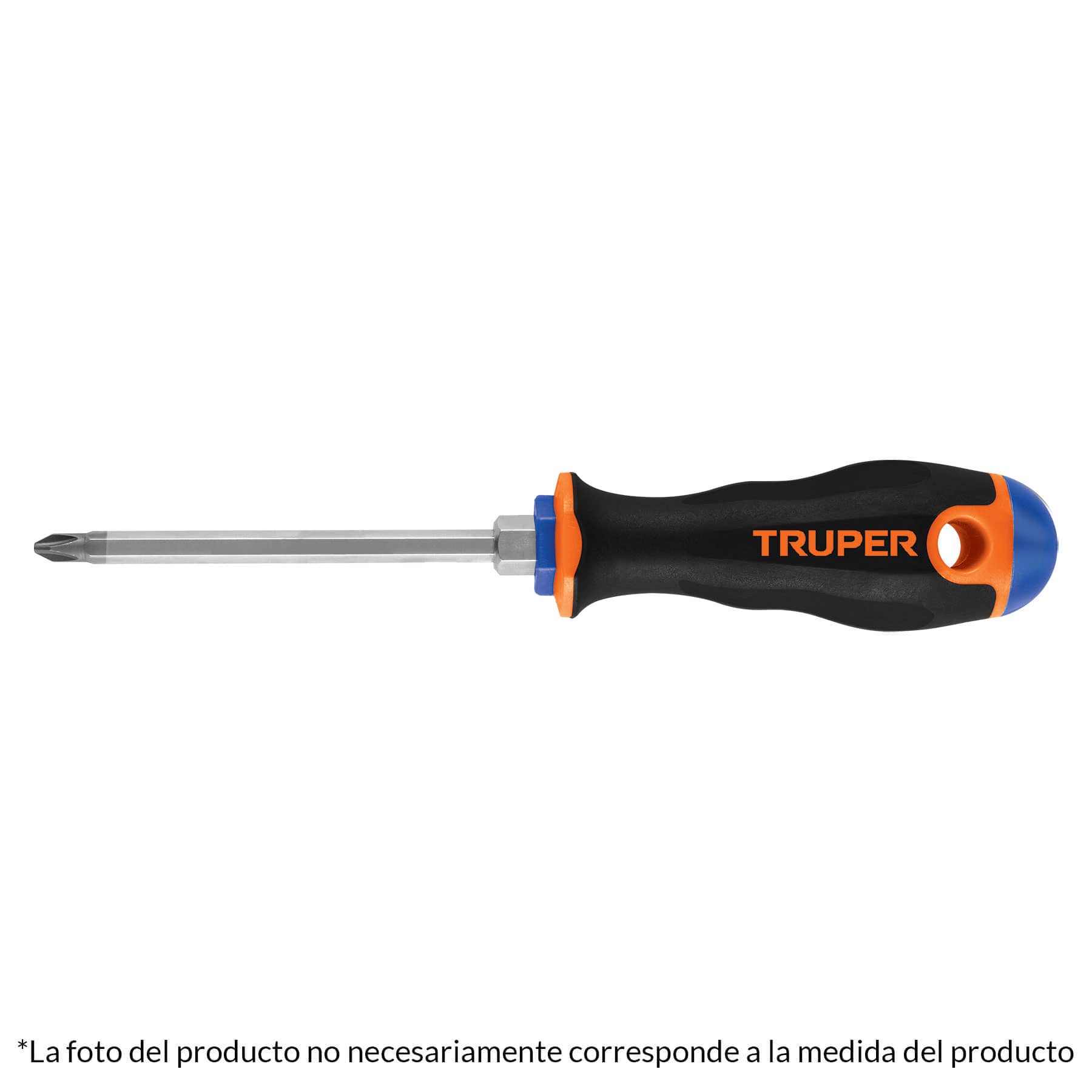 Desarmador de cruz 3/16 x 4”, mango Comfort Grip - Seglodim